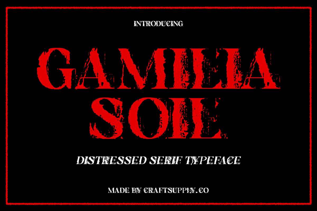 Gamilia Soil Font - Free Download