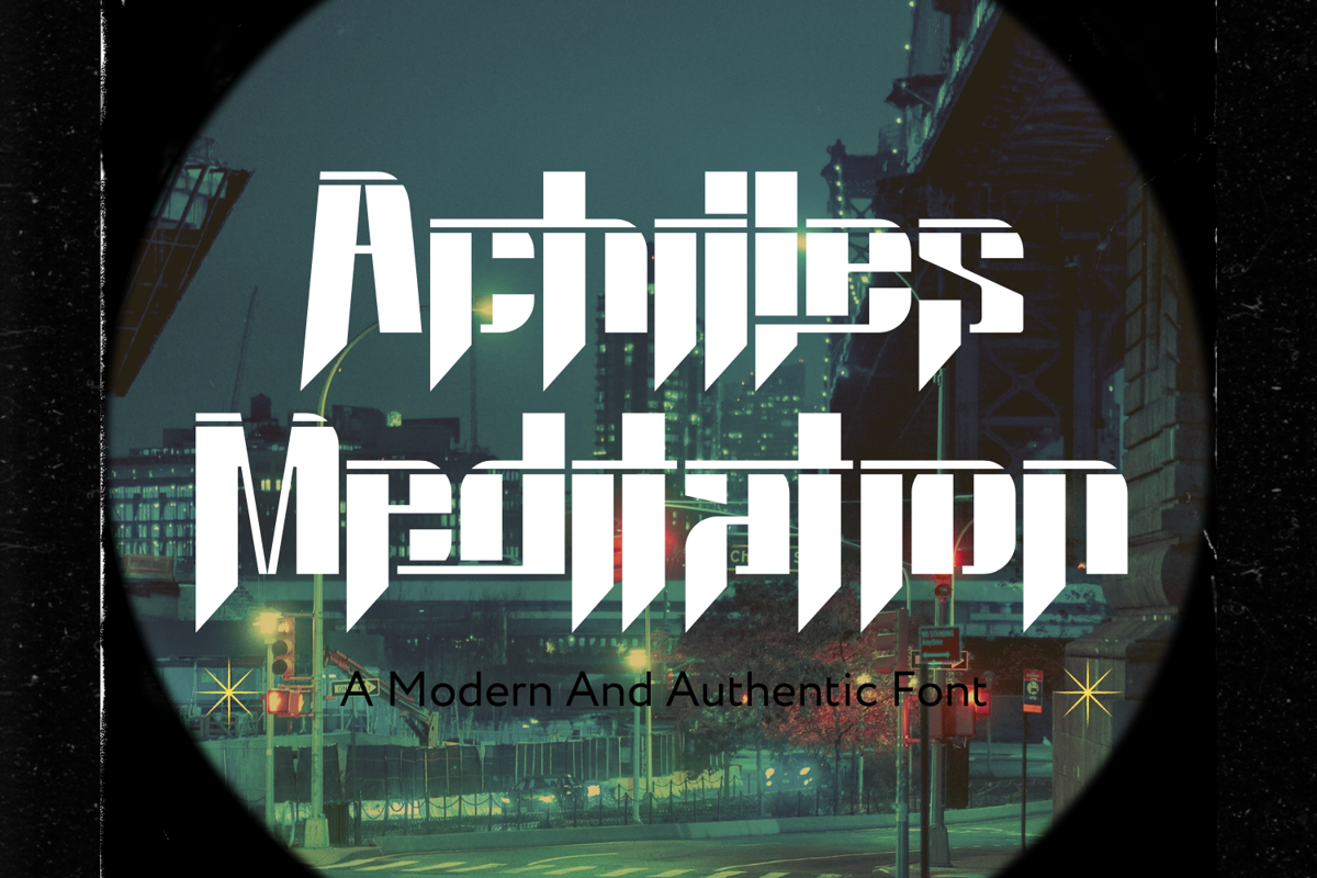 Achilles Meditation Font | 177Studio | FontSpace