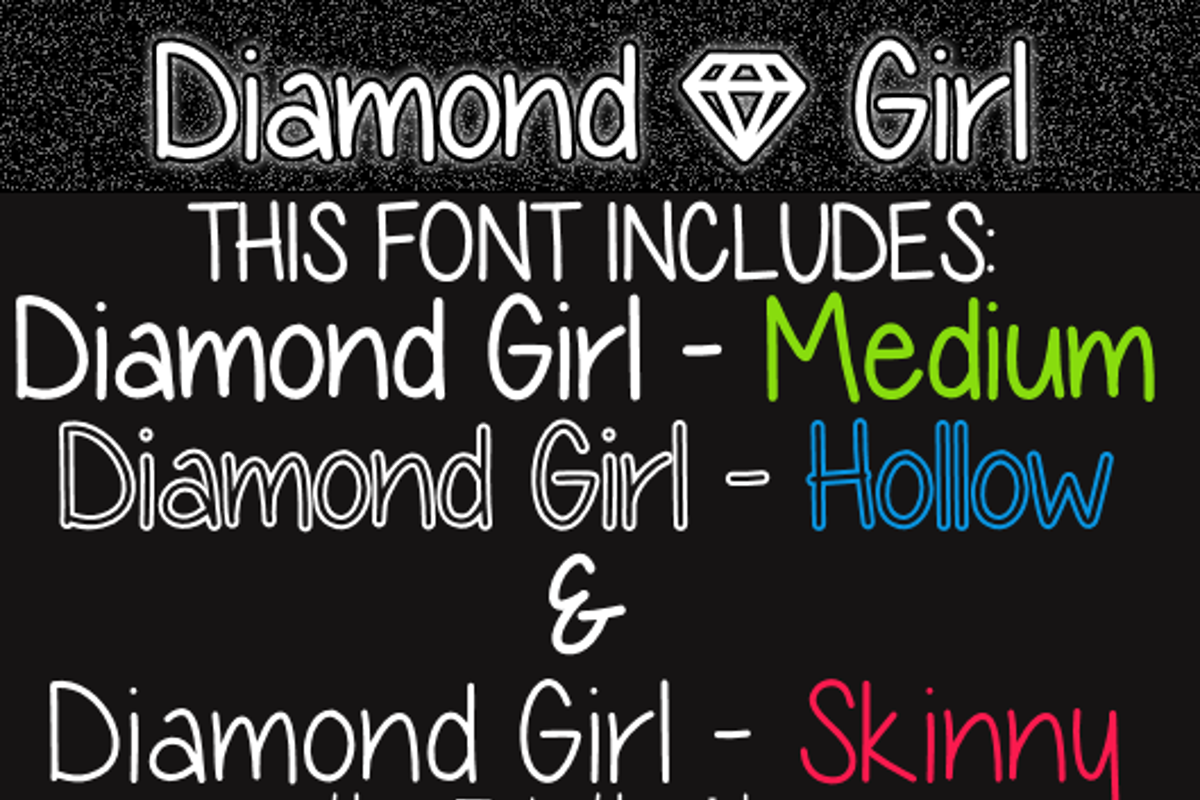 Diamond Girl Font - Free Download