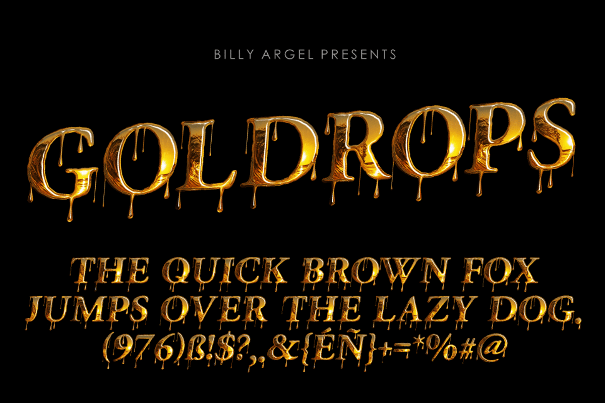 GOLDROPS Font - Free Download