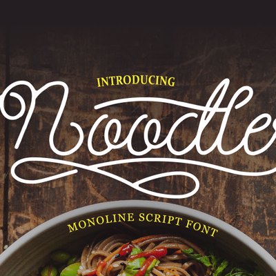 Noodle collection | Collection | FontSpace