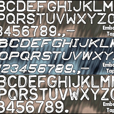 Embossed | Collection | FontSpace