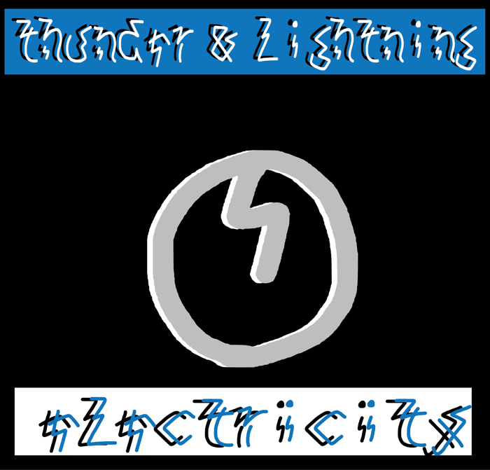 Thunder and lightning Font | Cé - al | FontSpace