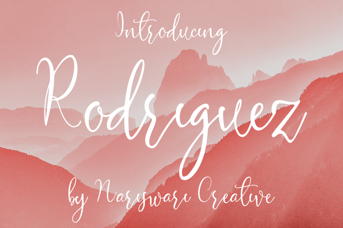 Rodriguez Font | Nariswari Creative | FontSpace