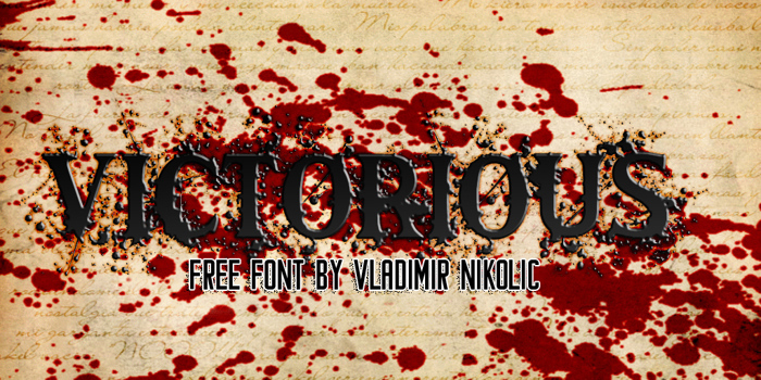 Victorious Font | Vladimir Nikolic | FontSpace