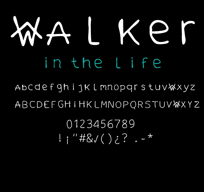 Walker in the life Font | Cé - al | FontSpace