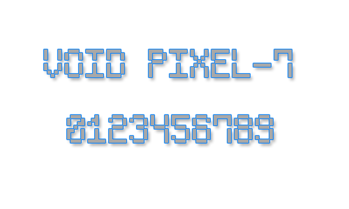 Void Pixel-7 Font | Style-7 | FontSpace