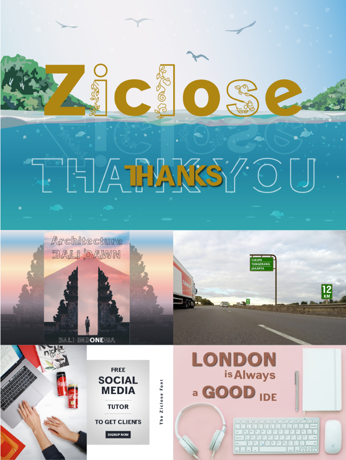 Ziclose Font | emanesdsign | FontSpace