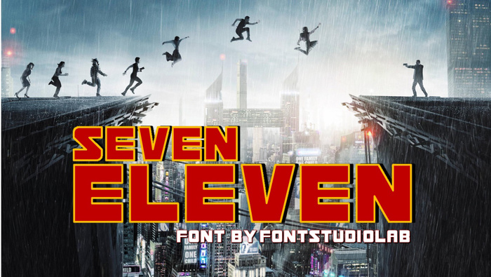 Seven Eleven Font | Walter Designer | FontSpace
