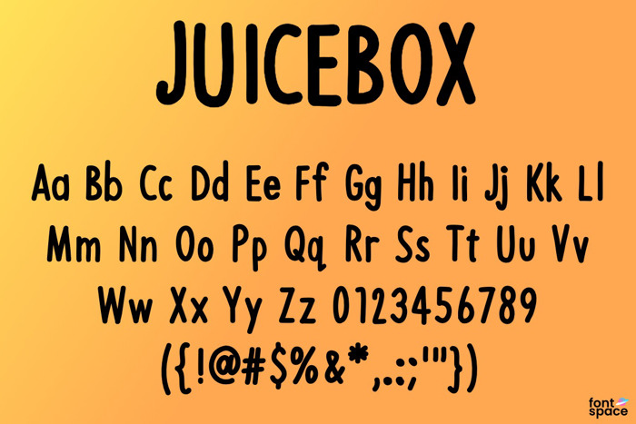JUICEBOX Font | Ratticsassin makes Fonts | FontSpace