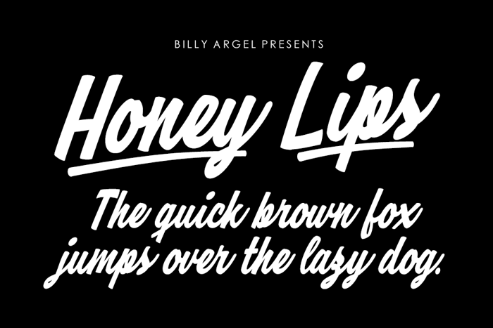 Honey Lips Font | Billy Argel | FontSpace