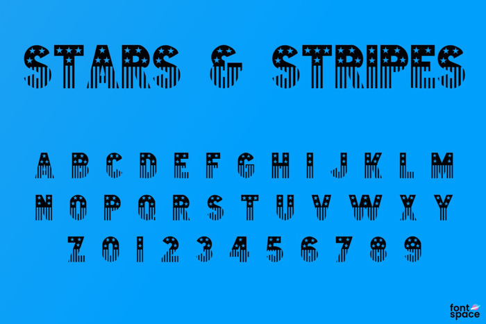 Stars & Stripes Font | James Fordyce | FontSpace