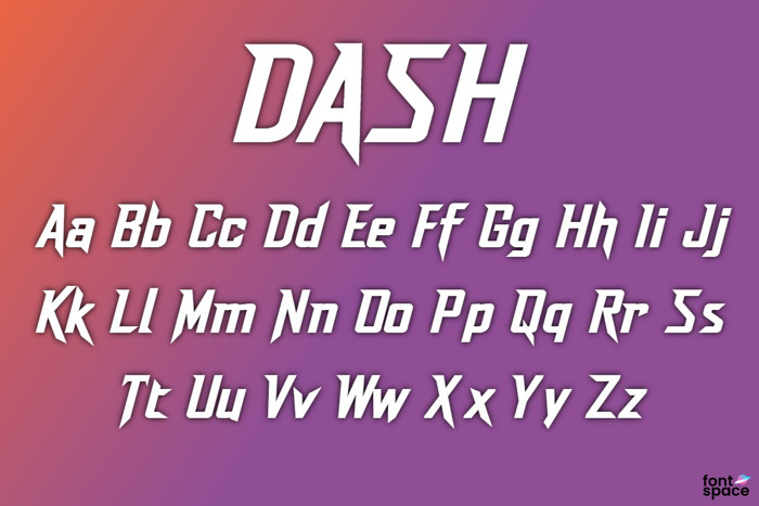 Dash Font | Anomali | FontSpace