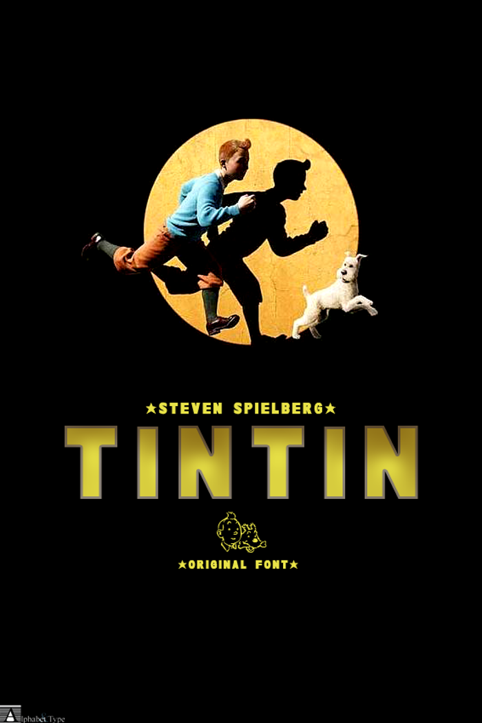 Tintin Font Alphabet And Type Typography And Graphic Fontspace