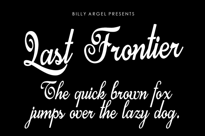 Last Frontier Font | Billy Argel | FontSpace