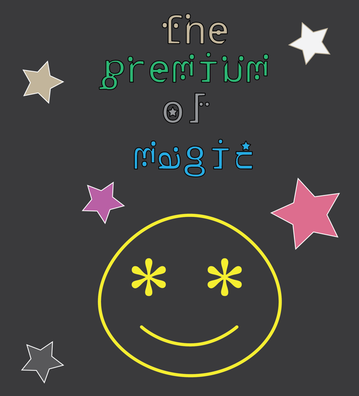 The premium of magic Font | Cé - al | FontSpace