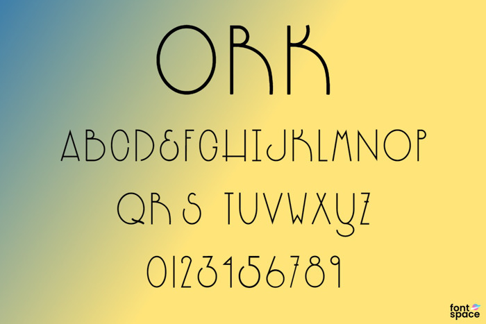 ORK Font | Kinley Brady | FontSpace