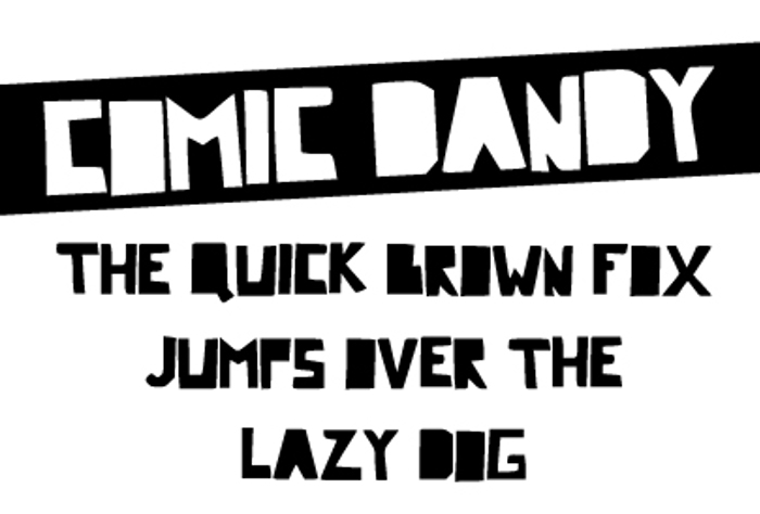 Comic Dandy Font | Davy Meykens | FontSpace