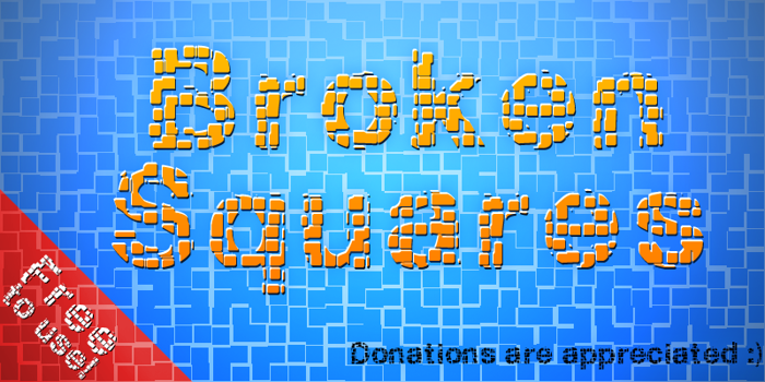 Broken Squares Font | Z-Designs | FontSpace