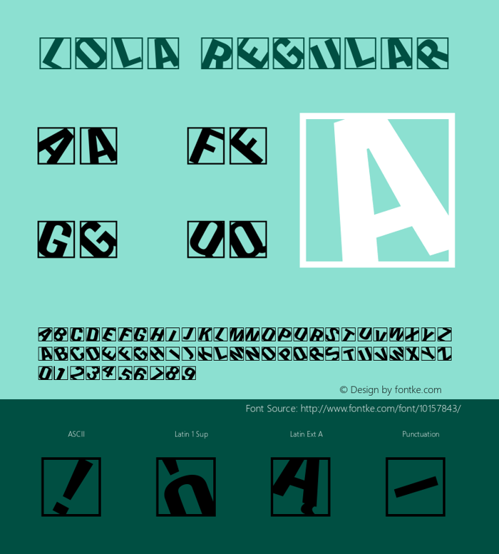 Lola Font | Barmee | FontSpace