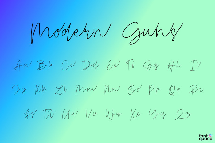 Modern Guns Font | Stefie justprince | FontSpace