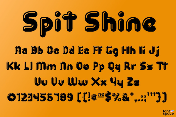 Spit Shine Font | GreyWolf WebWorks | FontSpace