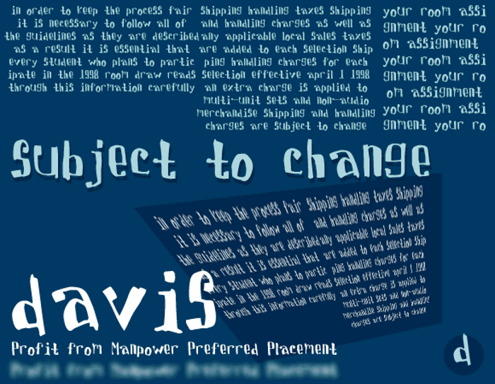 Davis Font | Divide By Zero | FontSpace