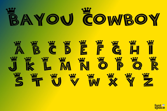 Bayou Cowboy Font | Marianfonts | FontSpace