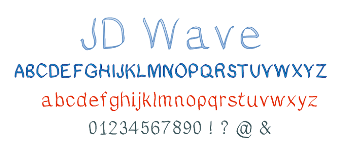 JDWave Font | Jecko Development | FontSpace