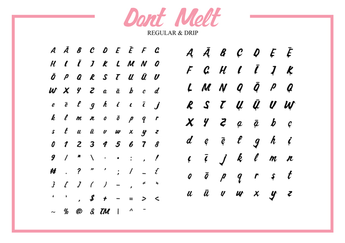 Dont Melt Font | briar49 | FontSpace