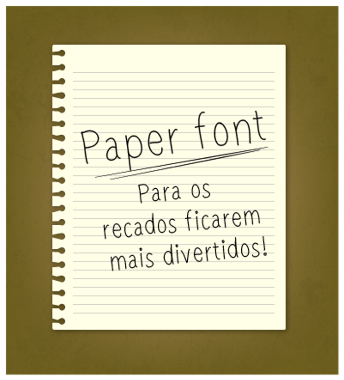 Paper Font | Elis Nunes | FontSpace