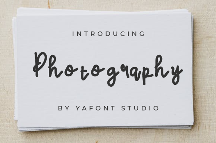 Photography Font | Masyafistd | FontSpace