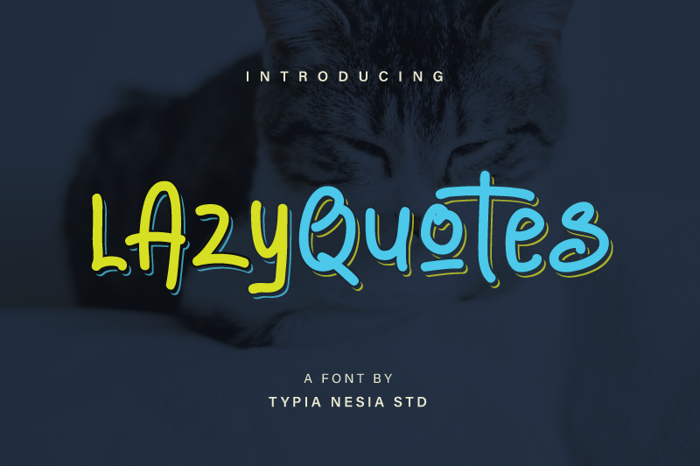 Lazy Quotes Demo Font | Typia Nesia | FontSpace