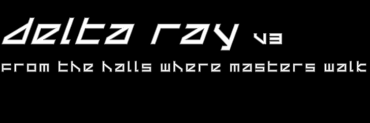 Delta Ray Font Family (30 styles) by Iconian Fonts