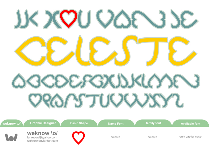 Celeste Font Family (3 styles) by weknow