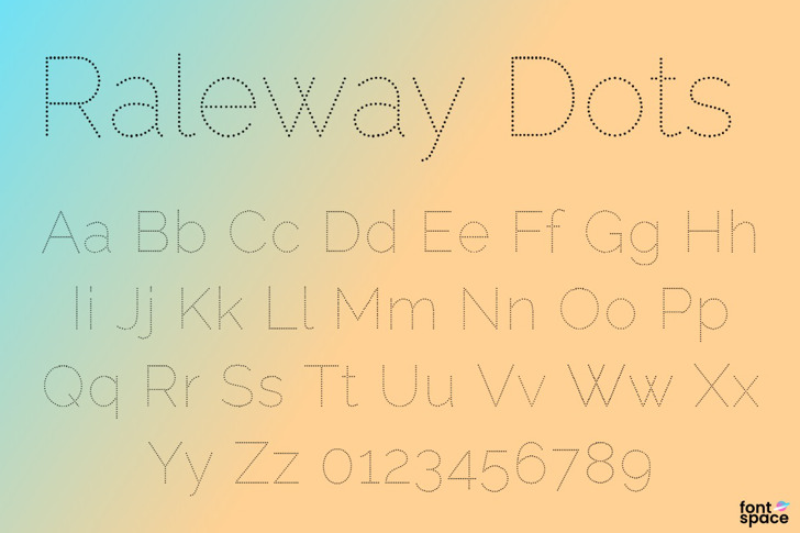 Raleway Dots Font Designed By Matt McInerney
