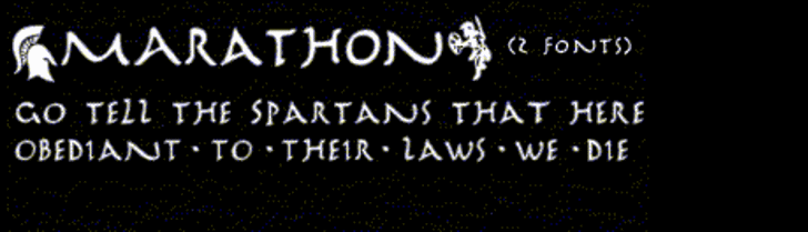 Marathon Font Family (2 styles) by Iconian Fonts