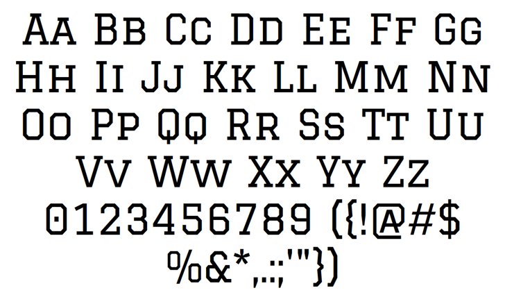 Graduate Font | Designed by Eduardo Tunni