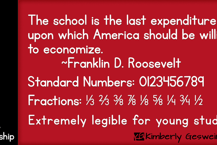 KG Primary Penmanship Font Kimberly Geswein FontSpace