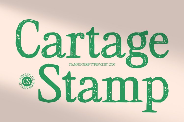 CS Cartage Stamp Font - Free Download