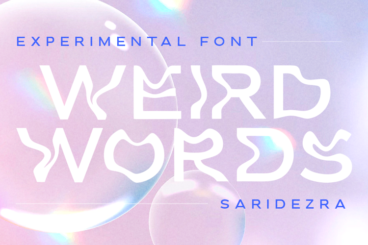 Weird Words Font Saridezra FontSpace
