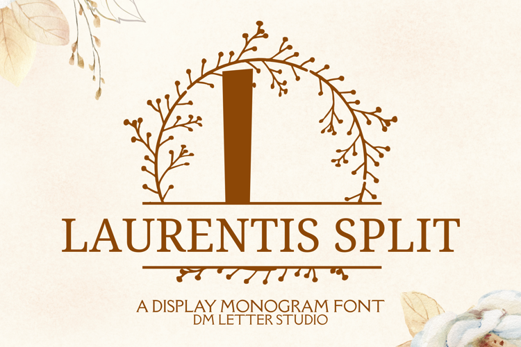 Laurentis Split Monogram Font - Free Download
