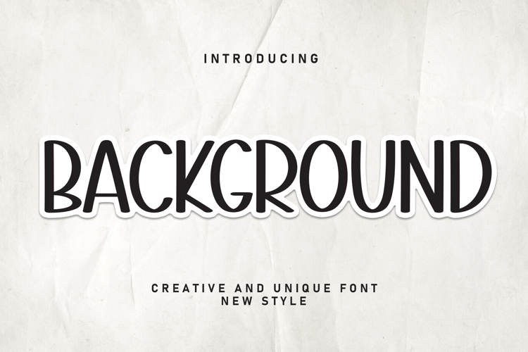 Background Font - Free Download