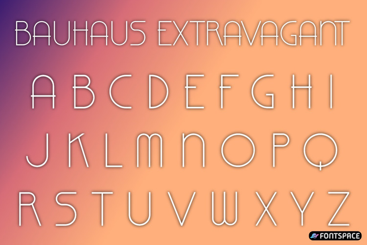Bauhaus Extravagant Font - Free Download