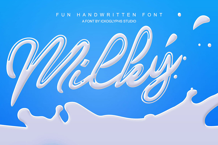 Milky Font Ickoglyphsstudio FontSpace Milky Font Ickoglyphsstudio FontSpace