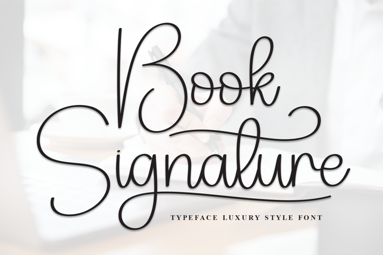 Book Signature Font - Free Download