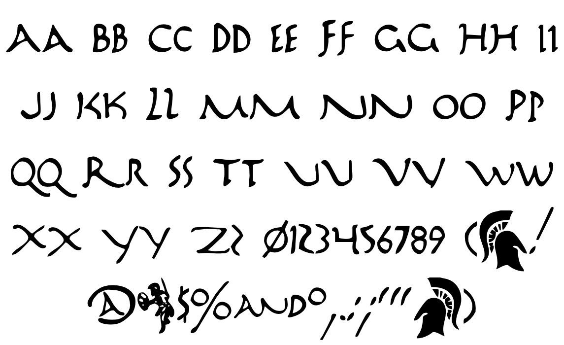 Marathon Font | Iconian Fonts | FontSpace