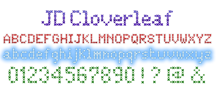 JD Cloverleaf Font | Jecko Development | FontSpace