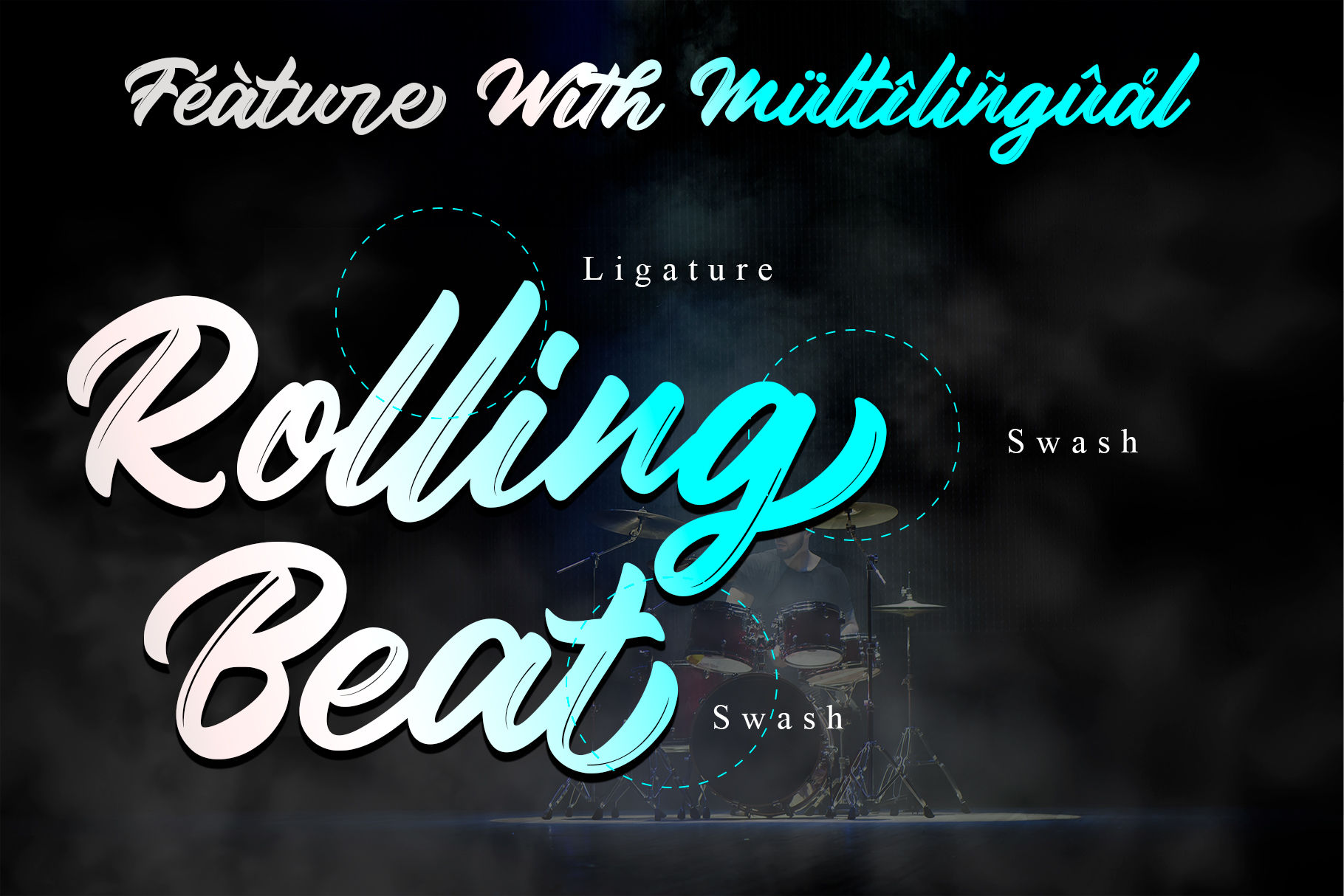 Rolling Beat Font | letterara | FontSpace