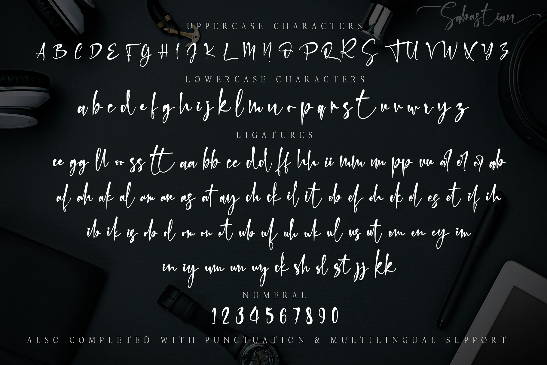 Sabastian Font | letterara | FontSpace